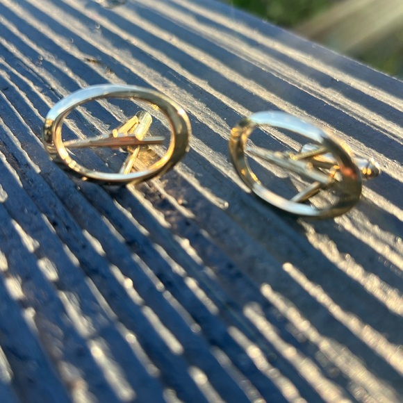 Accessories | Vintage Sailing Ship Nautical Cufflinks Openwork Gold ...